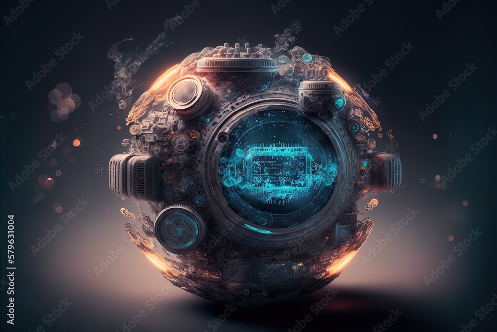 IOT - internet of things abstract concept in 8K created with generative ...