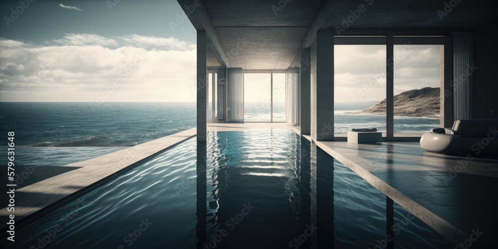 Seamless Integration of Infinity Pool and Interior in Contemporary ...