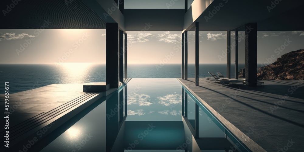 Seamless Integration of Infinity Pool and Interior in Contemporary ...