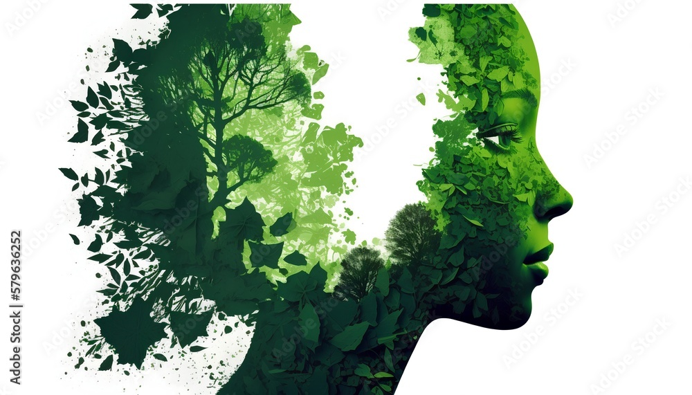 ภาพประกอบสต็อก Sustainable Environment Concept The Image Depicts Human