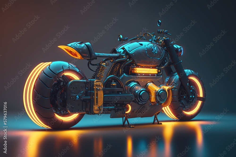 High Tech Motorcycle