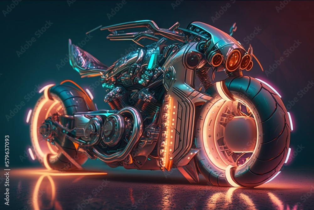 High Tech Motorcycle