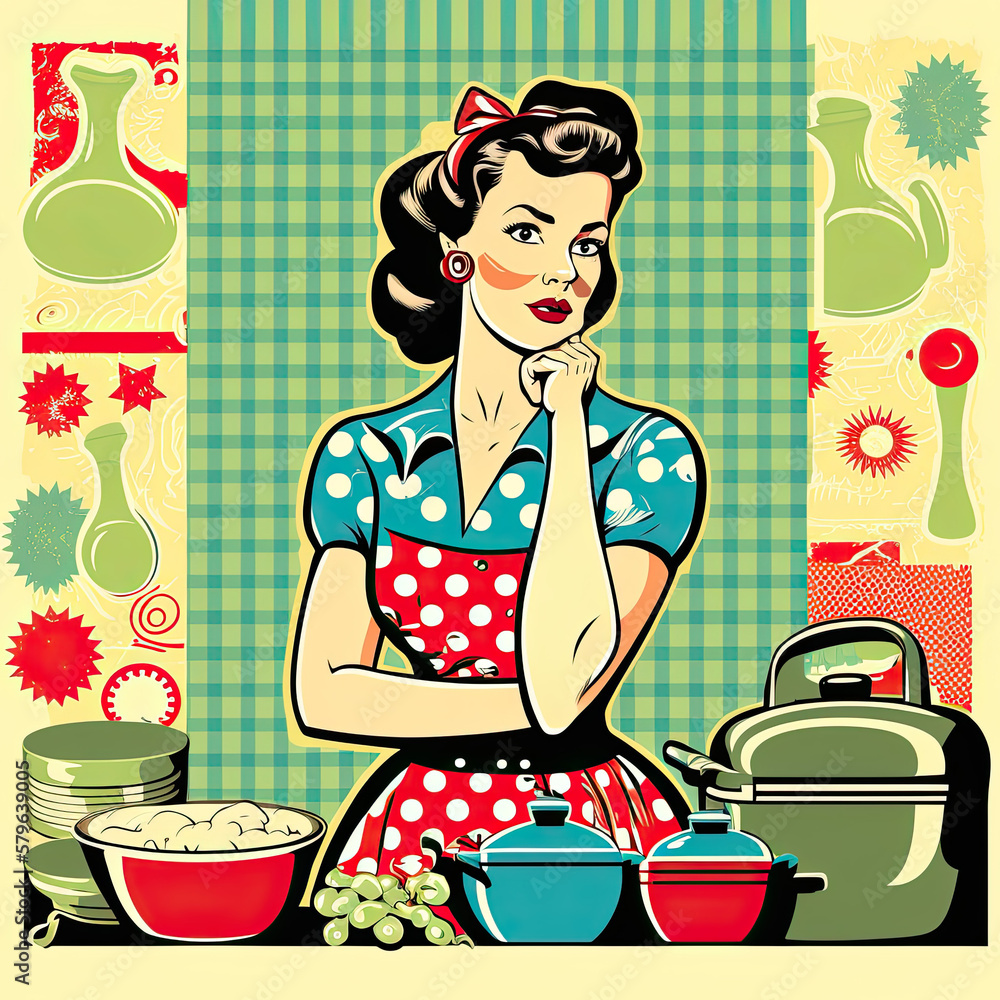Vintage Kitchen Illustration