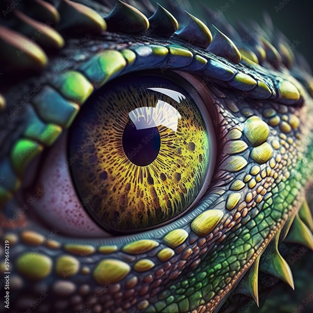 Ruler of the Prehistoric World: A Close-up Macro Shot of an ...