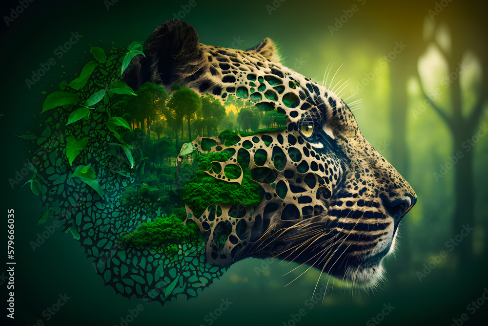 Leopard Profile Silhouette