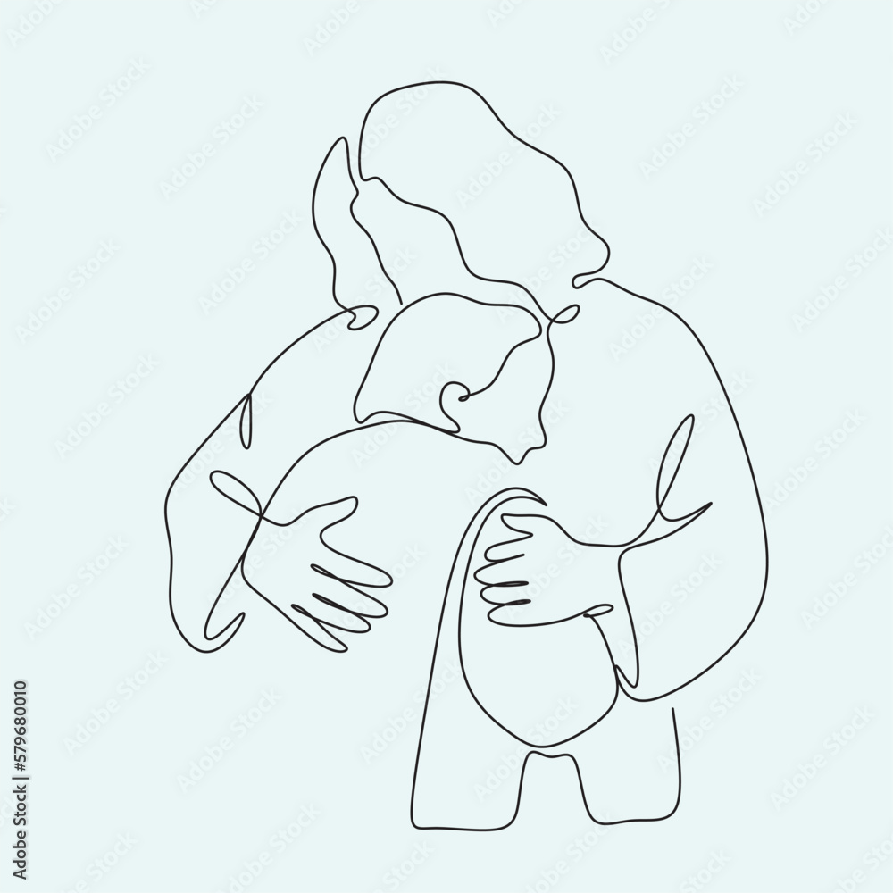 Continuous line drawing of Jesus Christ , linear style and Hand drawn ...