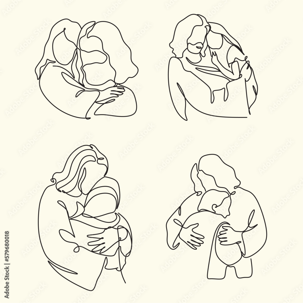 Continuous line drawing of Jesus Christ , linear style and Hand drawn ...