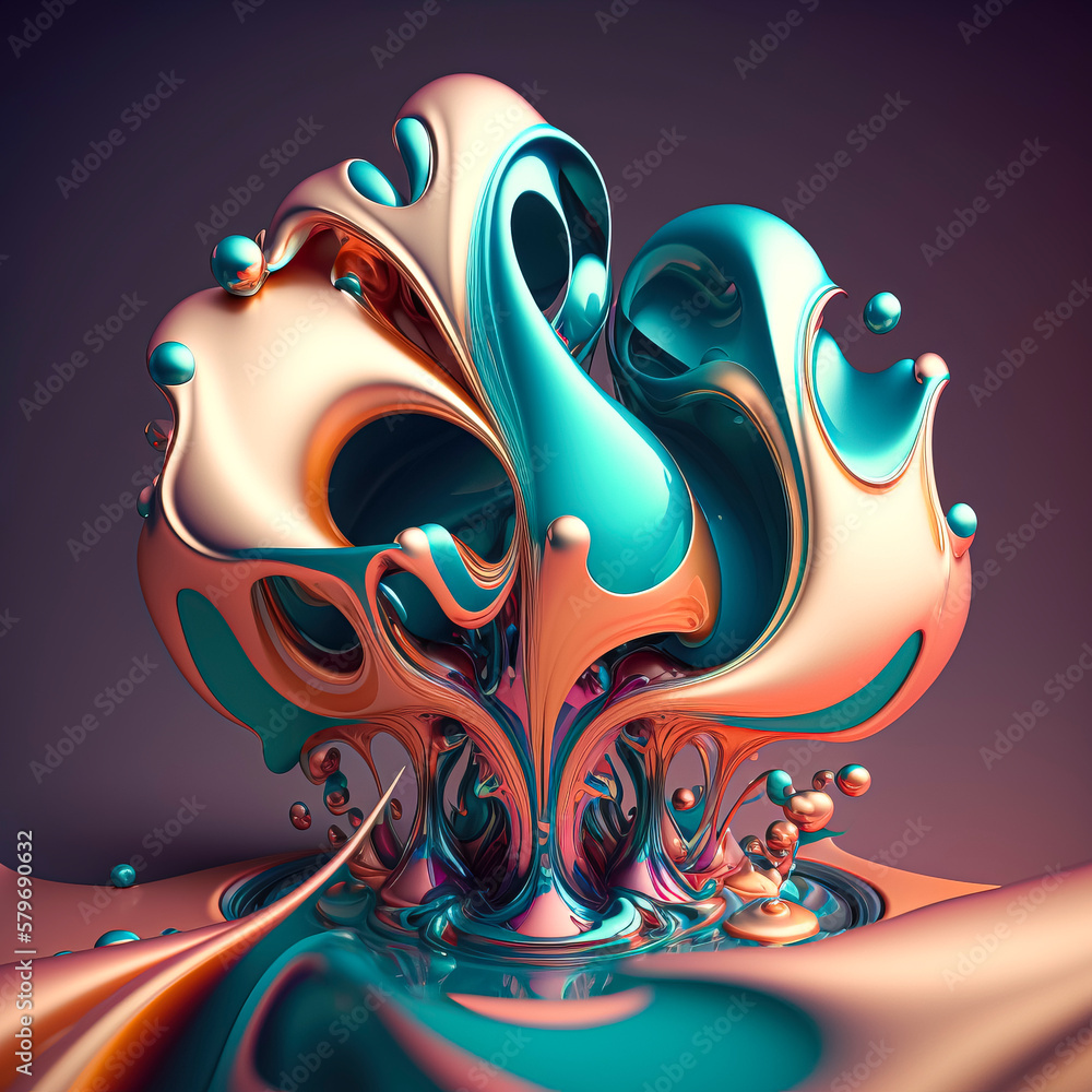 Indulging in a World of Creamy Colors: An Eye-Catching 3D Illustration ...