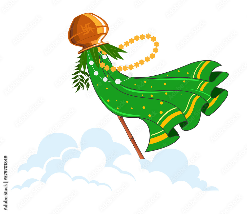 Happy gudi padwa png, Gudi image illustration file with transparent ...
