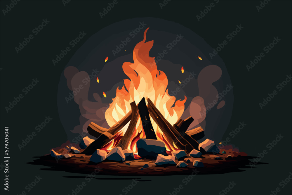 Bonfire Vector