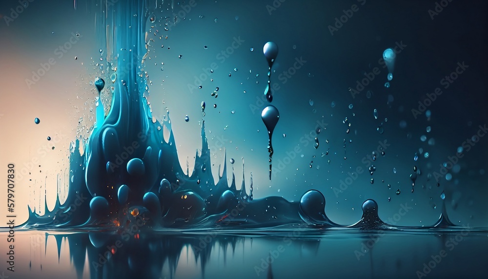 abstract background that simulates the movement of water in a fountain ...