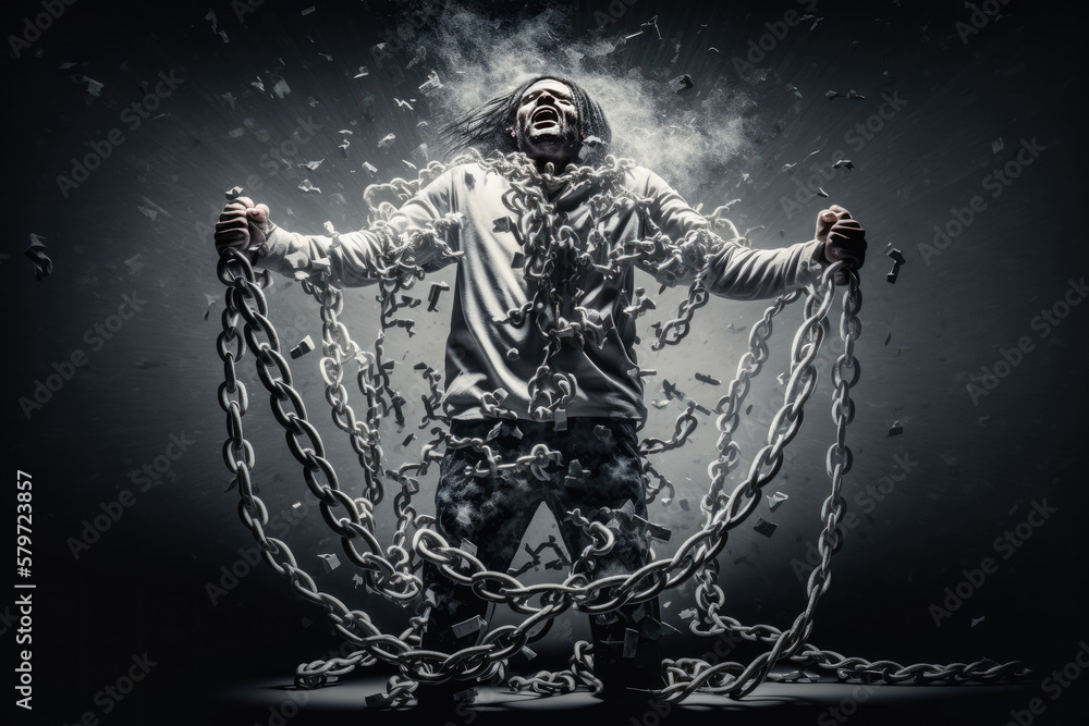 Person breaks chains on himself, frees himself from captivity of ...