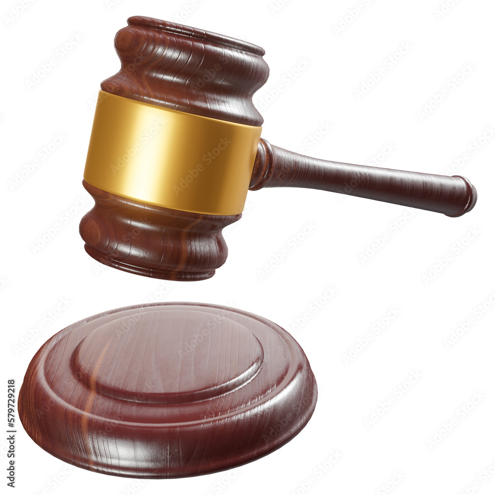 Hammer of Justice PNG, law and justice themed image Stock Illustration ...