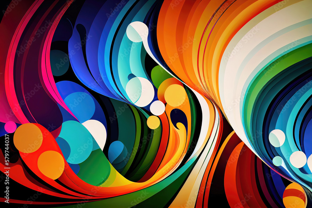 Abstract modern colorful background wallpaper design (Generative AI ...