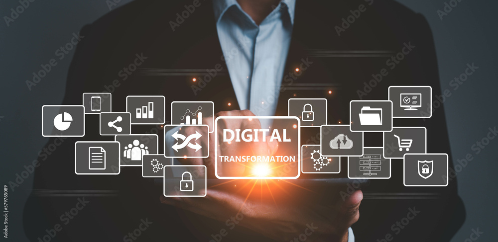 Foto de Internet of things, Digital transformation technology strategy ...