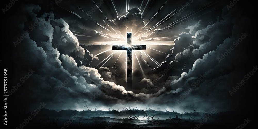 ? of Jesus ChristThe sky glowed brightly with the sun's rays peeking ...