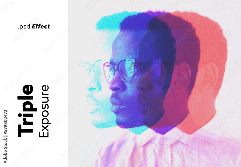 Triple Exposure Effect Stock Template | Adobe Stock