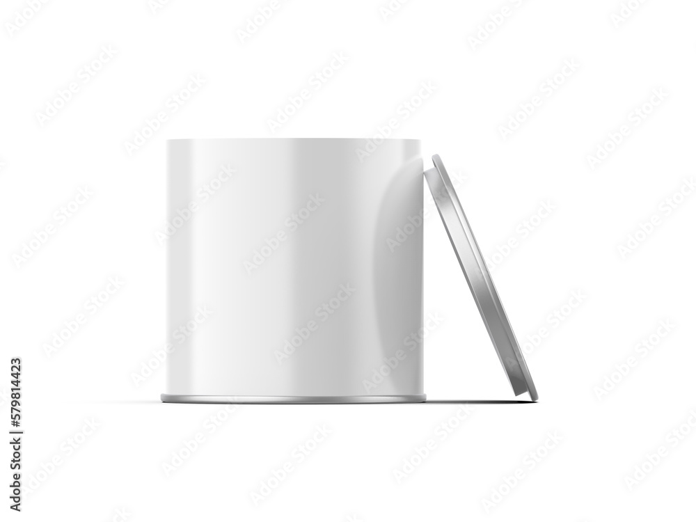 Paper tin can mockup template for branding and promotion, 3d render ...