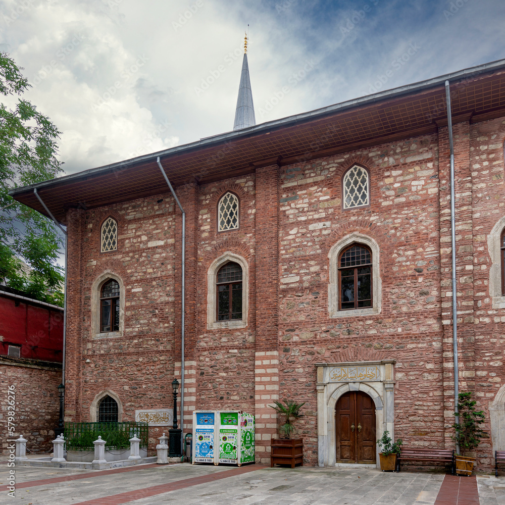 Courtyard of Arap Mosque, or Arap Camii, formerly a Roman Catholic ...