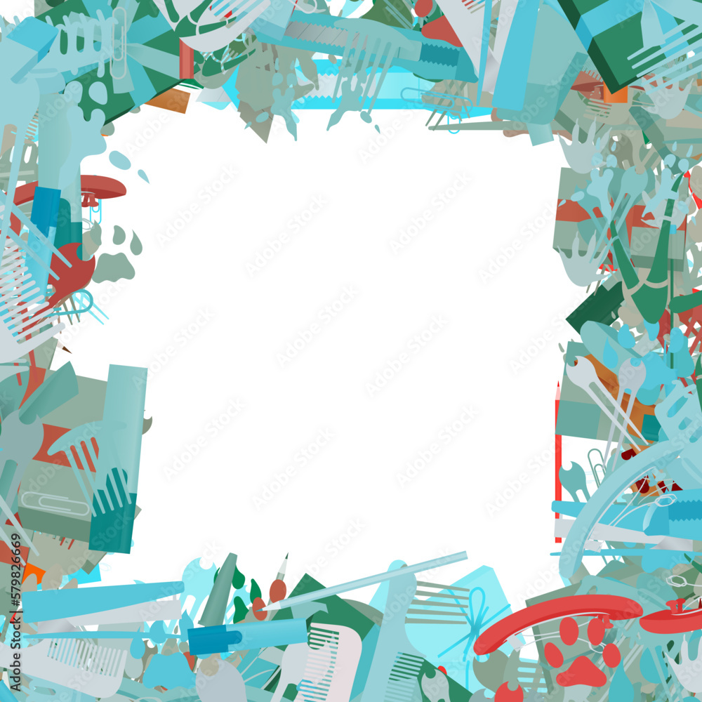 Background pattern abstract design texture. Border frame, transparent ...