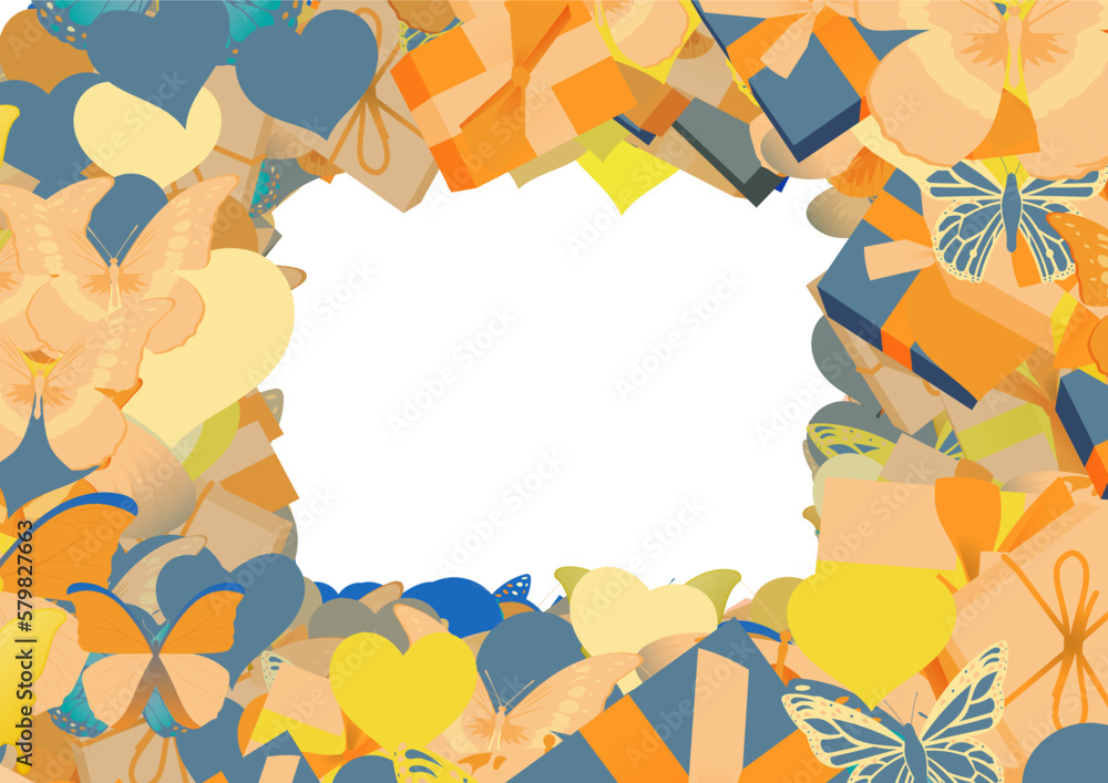 Background pattern abstract design texture. Border frame, transparent ...