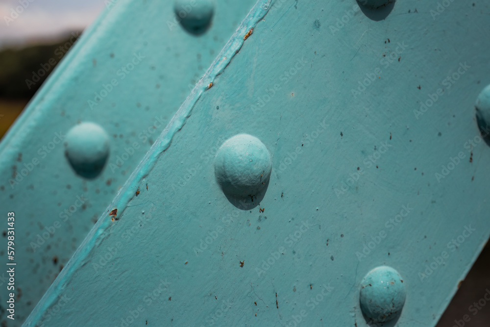 Steel structure of the bridge on the hydrotechnical facility in Wrocław ...