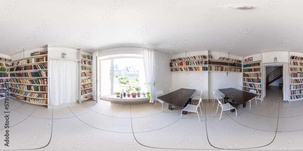 Full seamless panorama 360, a seamless panorama of the room and ...