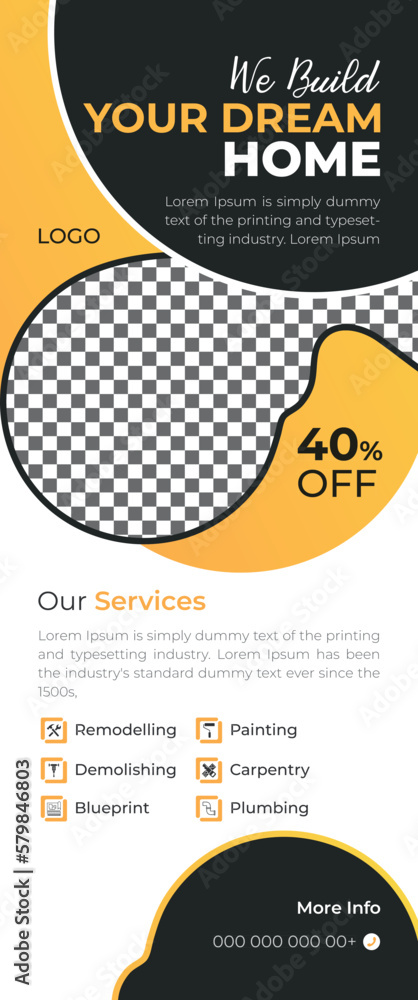 House Building Architecture Real Estate Roll Up Banner Stand Template ...