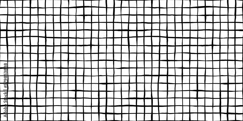 ภาพประกอบสต็อก Seamless windowpane grid squares pattern made of wonky ...
