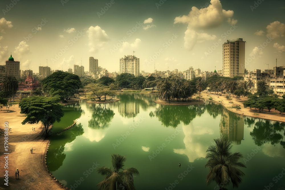Dhaka Cityscape: Capturing the Beauty of Bangladesh's Capital Stock ...