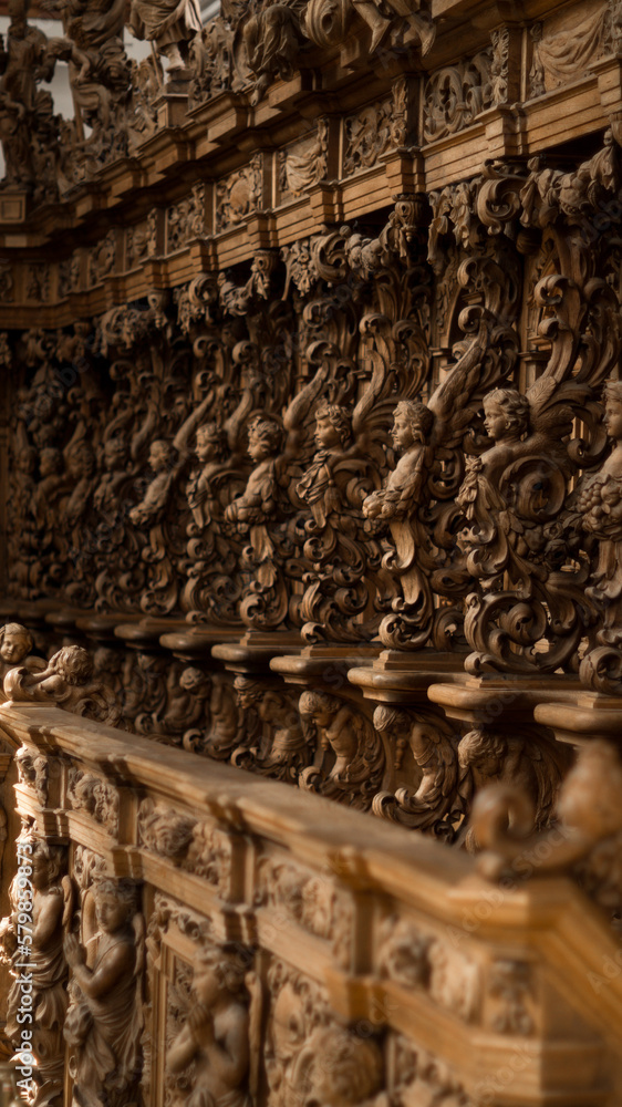 Das Buxheimer Chorgestühl in der Kartause wurde von Ignaz Waibl ...