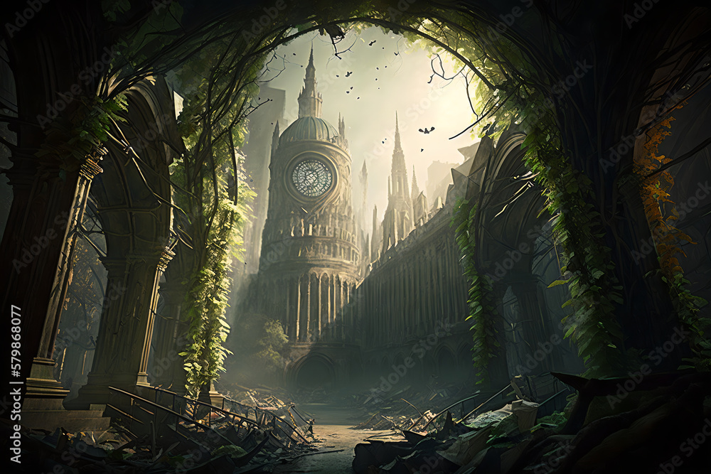 post-apocalyptic London in this haunting and otherworldly image. The ...