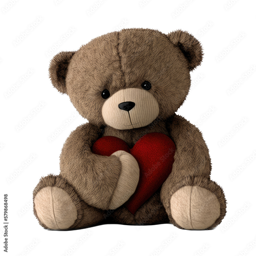 a spring-themed illustration featuring adorable isolated fuzzy teddy ...