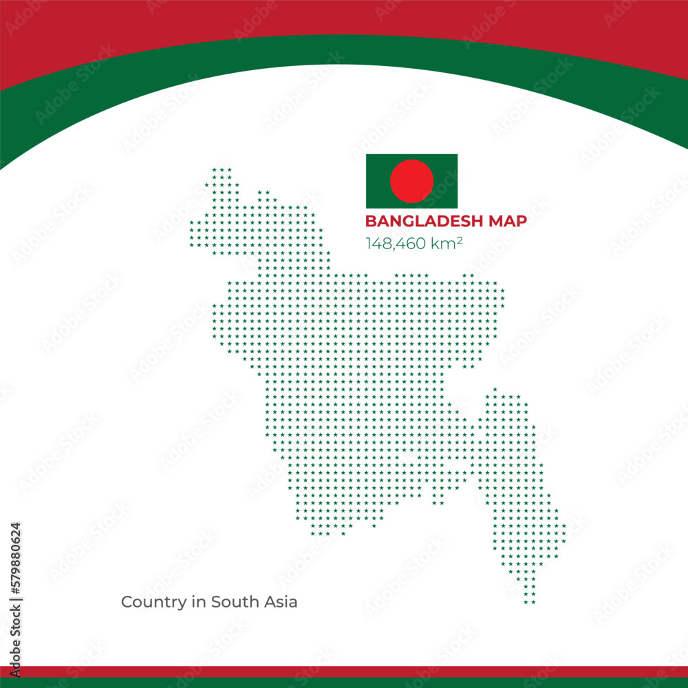 Bangladesh map/ Bangladesh national flag Stock Vector | Adobe Stock