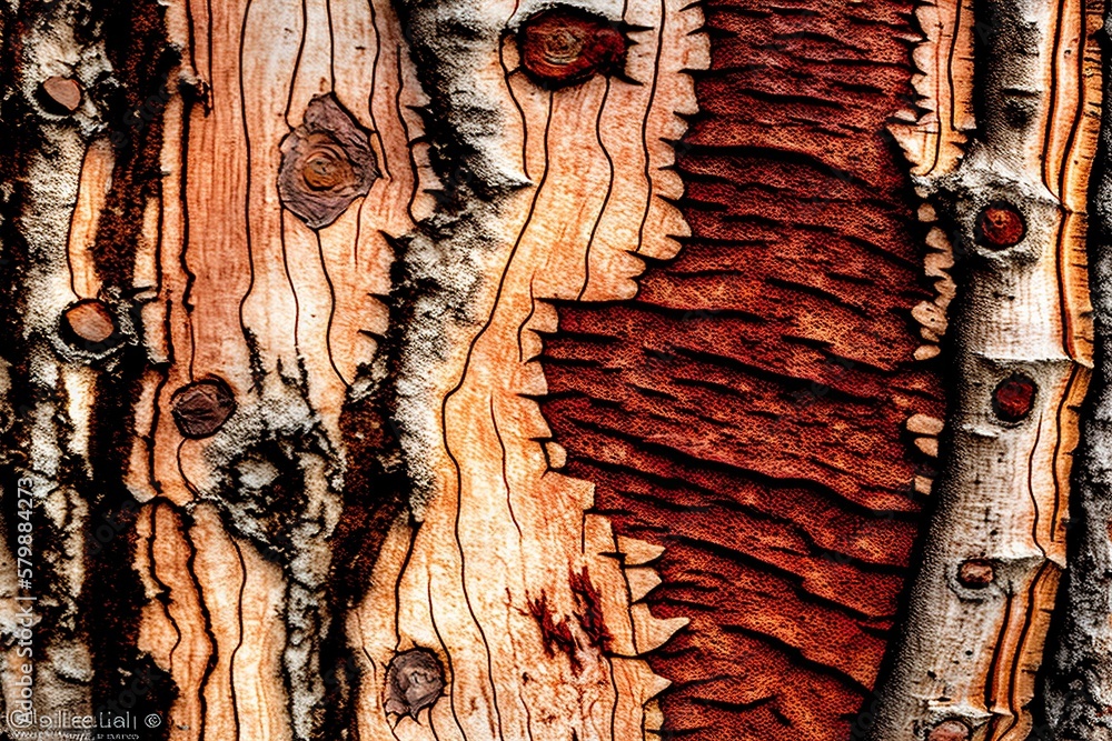 Abstract composition of tree bark with the natural patterns and ...