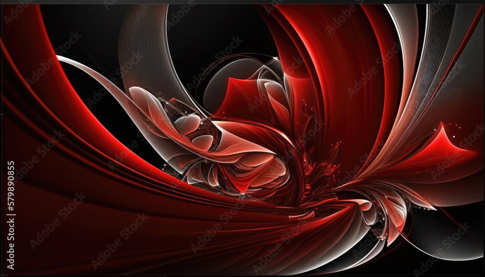 smooth red background, abstract wallpaper, vector illustration, Made by ...