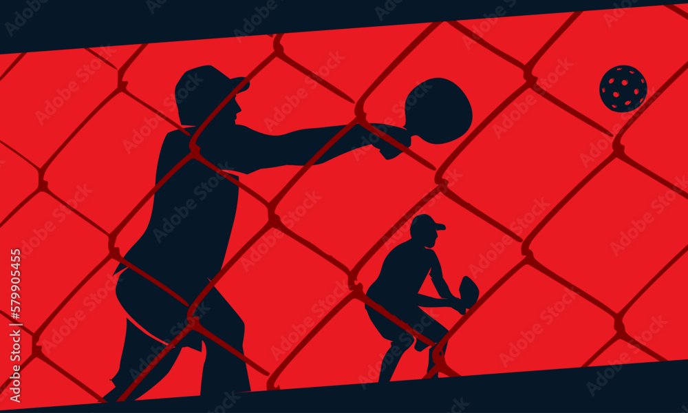 Cool editable vector pickleball background for any graphic purpose ...