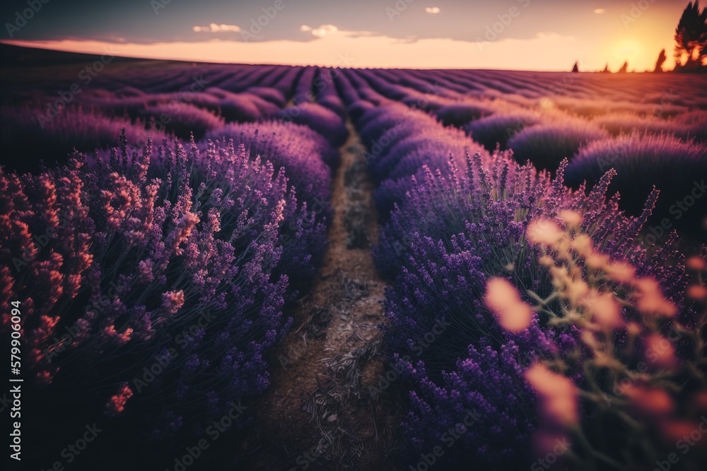 Epic Composition of a Lavender Field in Unreal Engine 5 with Ultra-Wide ...