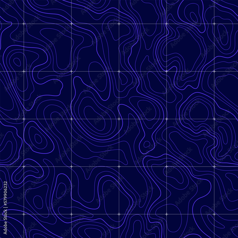 Sea depth abstract topographic map contour in lines. Topography map ...