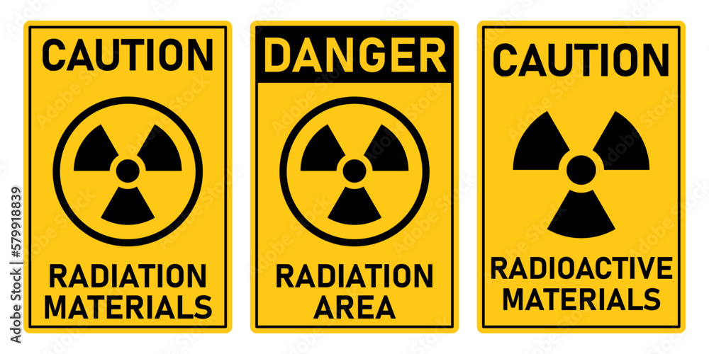 Panneau De Danger De Radiation Signalisation De Danger Avertissement