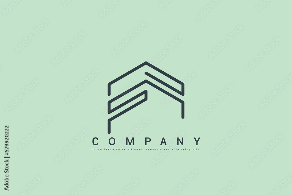 arrow logo elegant minimalism sign. vector illustration Stock Vector ...