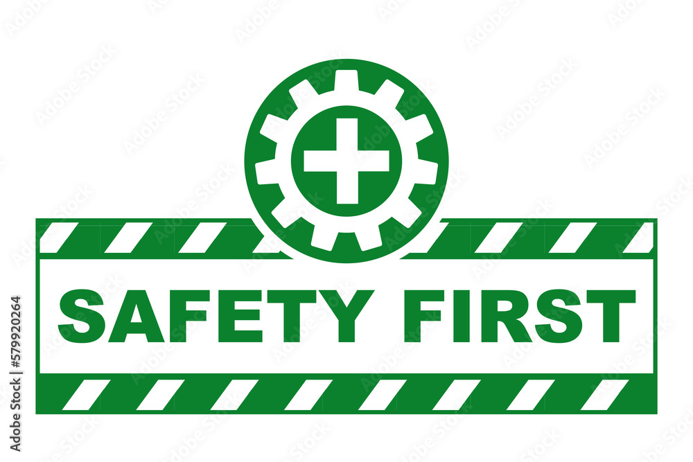 safety first signage warning design printable sign safely workplace ...