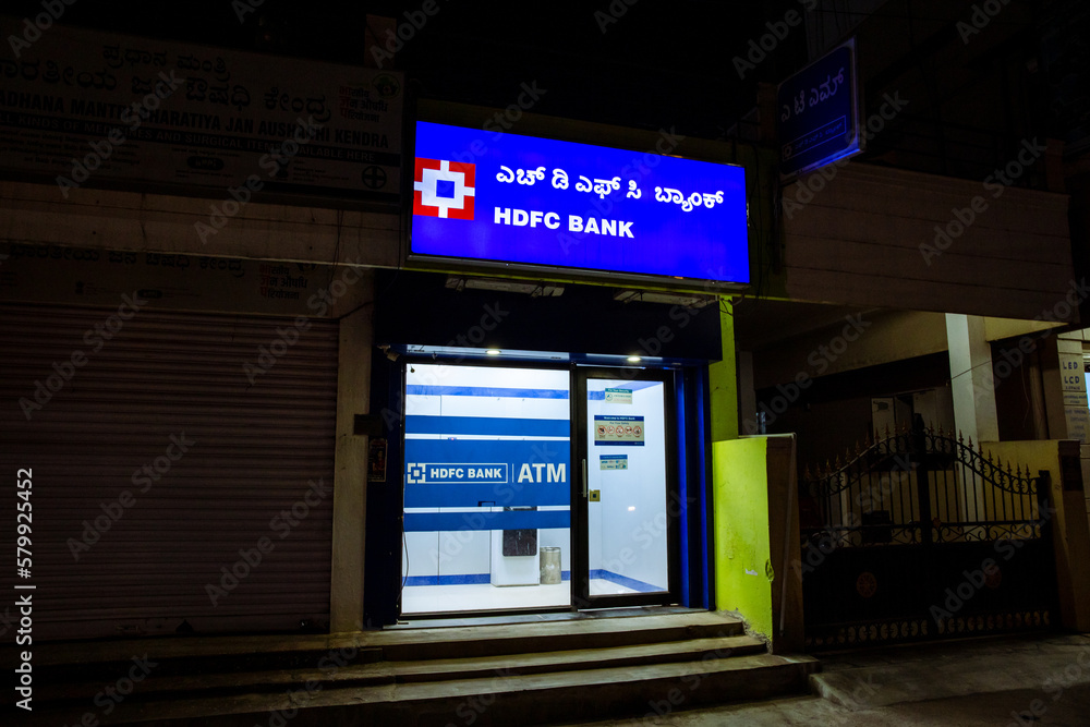 HDFC BANK ATM. HDFC Bank Limited (aka HDB) an Indian banking financial ...