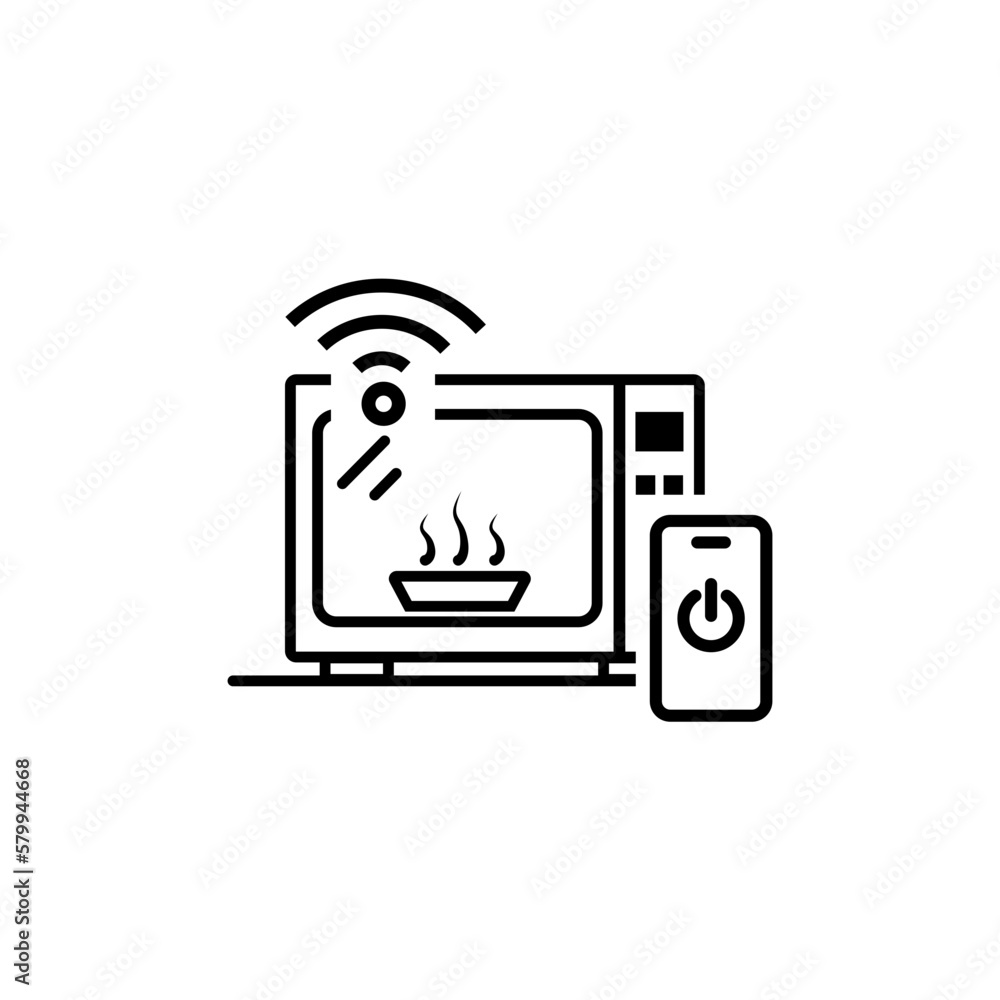 microwave icon microwave oven logo for app web logo banner button icon ...