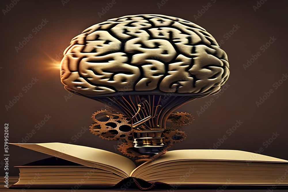 Knowledge in the palm of your hand - illustration education collage ...