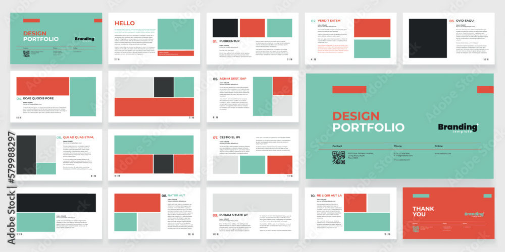 Design Portfolio Template Architecture Interior portfolio layout design ...
