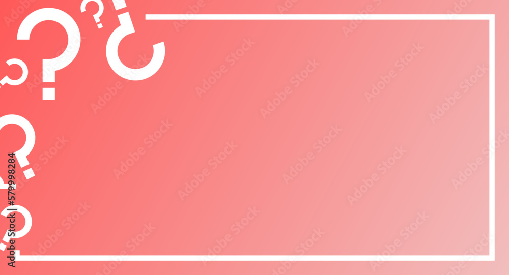 Square background with question mark illustration. Stock Vector | Adobe ...