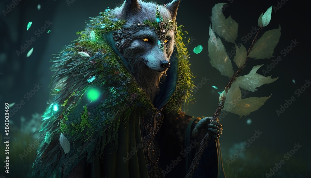 A wolf druid is a shapeshifter who communes with wolves and channels ...