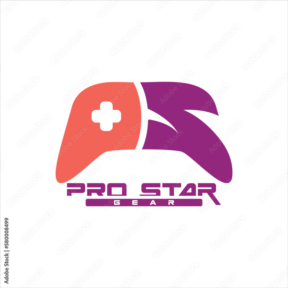 Stick game logo sublimed in PS logo letter vector illustration isolated ...