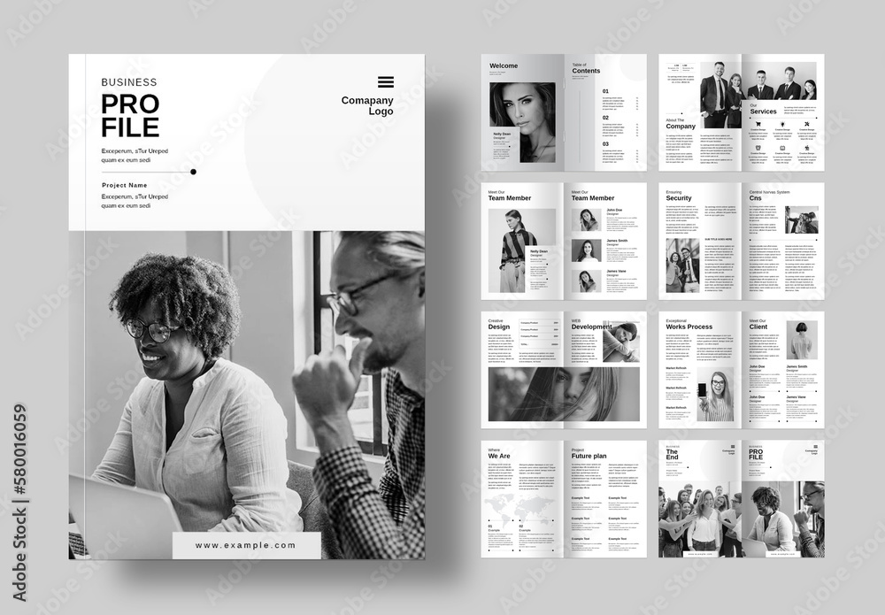 Business Profile Magazine Stock Template | Adobe Stock